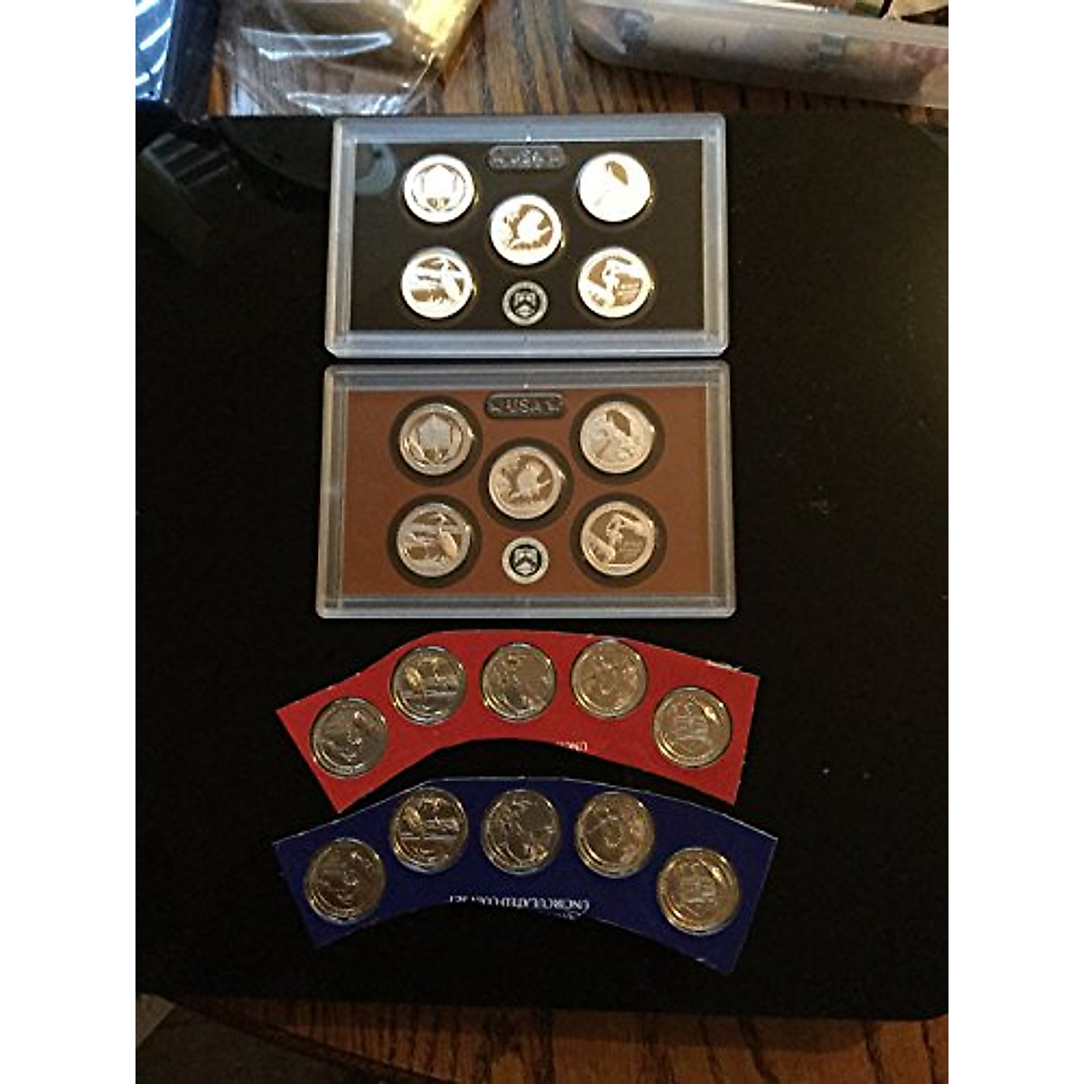 2015 America The Beautiful 2015 Update Set Silver Proof,Proof,P,D BU 20 Coins Very Good