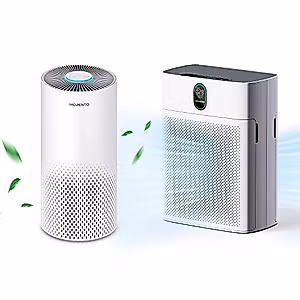 MORENTO HY4866 Air Purifiers with KILO Air Purifiers for Home Large Room，White