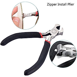 Zipper Repair Kit Zipper Replacement,85 pcs Zipper Replacement Accessories with Zipper Install Pliers Tool and Zipper Pulls , for Bags, Jackets, Jeans,Tents, Luggage and Sleeping Bag