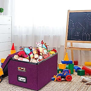 EOOUT File Folder Organizer - 1 Pack, Hanging File Storage Box with Handles