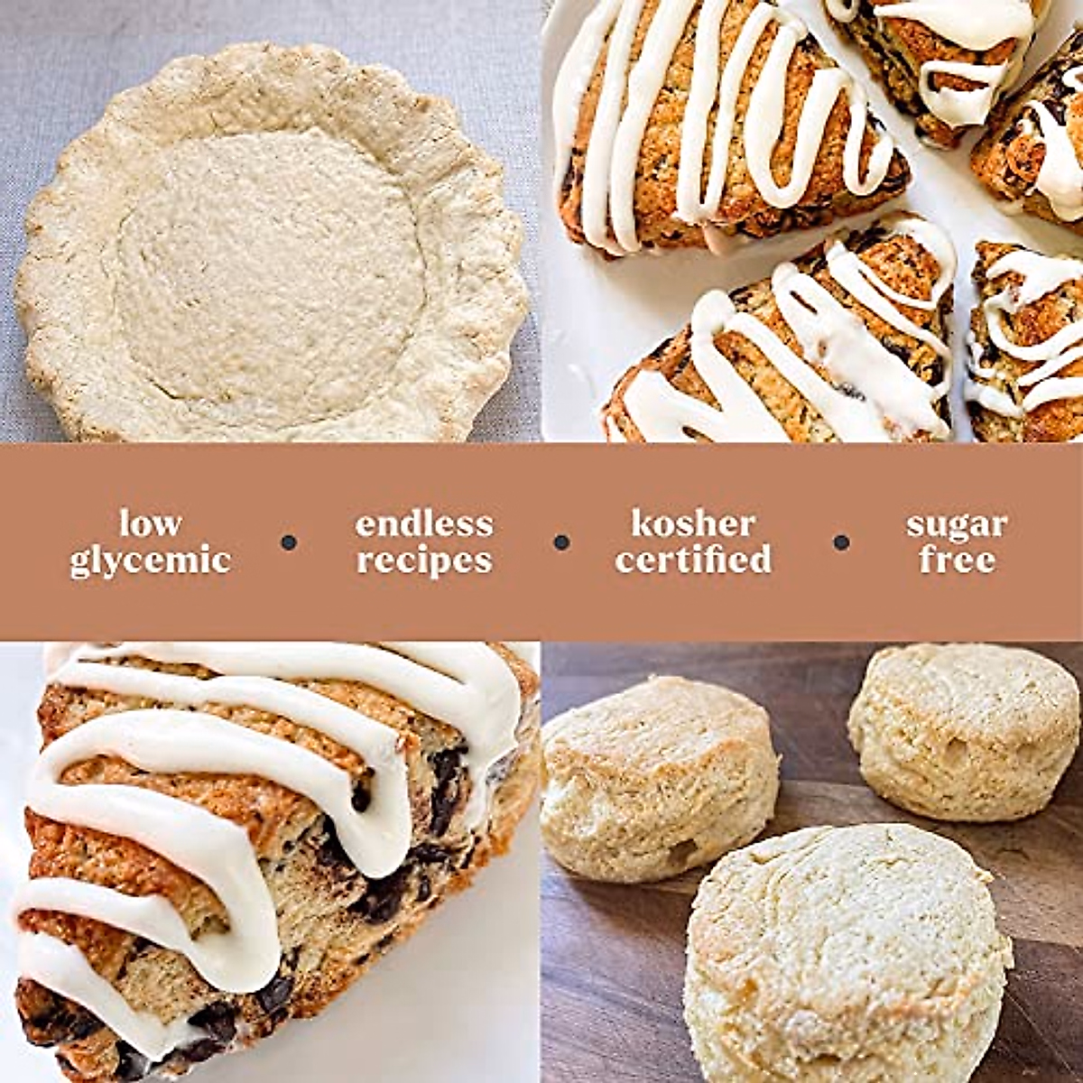 Keto Biscuit Zero Carb Mix - Keto and Gluten Free Biscuit Baking Mix - 0g Net Carbs Per Biscuit - Easy to Bake - No Nut Flours - Makes 12 Biscuits (23g Mix)