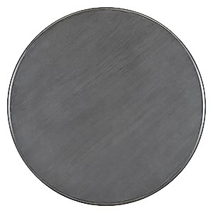 WOZNLA 5-Piece Round Kitchen Dining Table Set - Curved Trestle Style Legs, 4 Upholstered Chairs Included