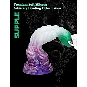 Realistic Thick Dragon Dildo with Knot, 10inch Long Monster Dildos Silicone Fantasy Dildo Anal Plug Toys for Women and Men Couples