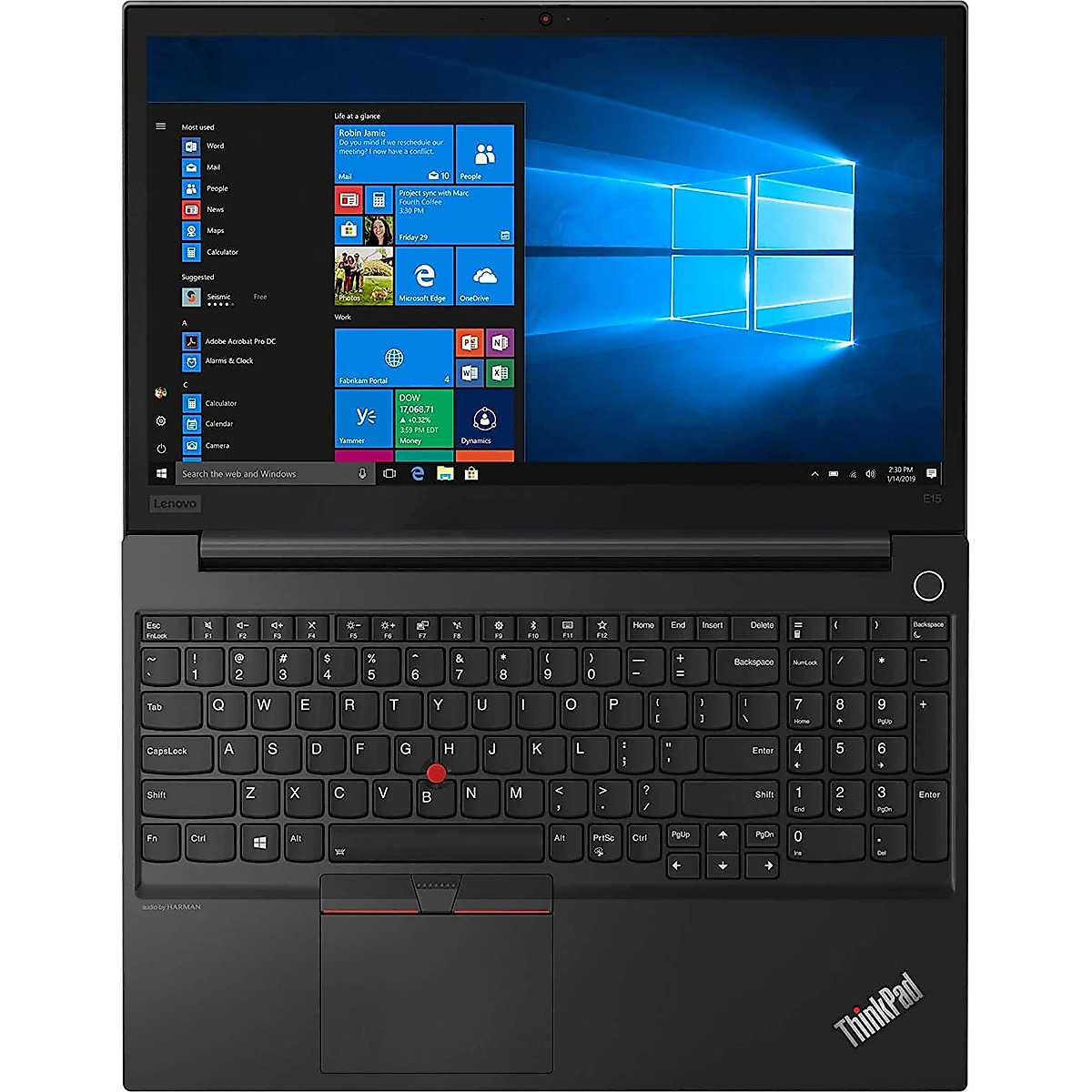 Lenovo Thinkpad E15 Business Laptop, 15.6 FHD IPS Display, Intel Core i7-10510U, 32GB RAM Memory, 1TB PCIe NVMe SSD, Webcam, Zoom Meeting, Windows 10 Pro, Black (Renewed)