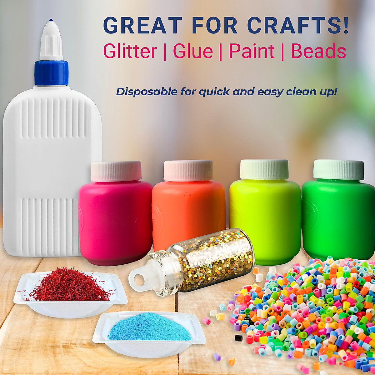 Weigh Boats Small - 125 Pack 7ml Plastic Disposable Trays for Scale, Square Weighing Dishes for Powder Weight, Crafts, Food Samples - Mini Pour Boat Tray, Anti-Static Lab Dish Container