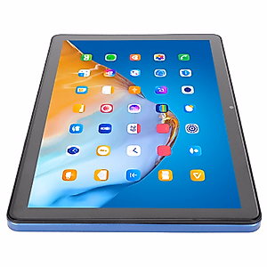 FOLOSAFENAR Digital Tablet, 2560X1600 Resolution MTK6762 Chip 10.1 Inch WiFi Tablet Multifunctional Front 13MP Rear 16MP for Game for Study (US Plug)