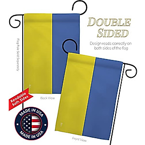 Ukraine Garden Flag Wall Tapestry Home Decor Bandera de Support Stand with Ucrania Banner Small House Decoration Lawn Yard Sign Ukrainian Gift Made In USA