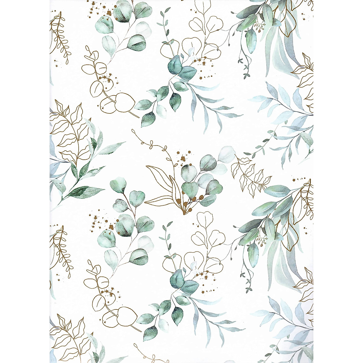 arkamii Premium Wrapping Paper Set of 4 Sheets Size 34 x 25 inch for wedding Communion eucalyptus Mother's Day (18-9253)