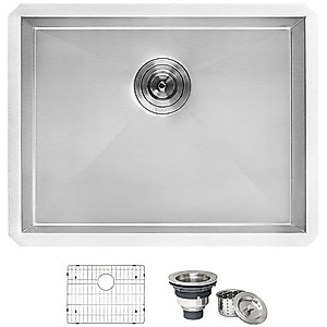 Ruvati 23" x 18" x 12" Deep Laundry Utility Sink Undermount 16 Gauge Stainless Steel - RVU6100