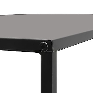 Outdoor Grill Cart,Double Shelf Dining Cart, New Upgraded Stainless Steel Double Shelf Movable Cooking Cart with Side Handle,Flattop Stand Trolley for Kitchen, Outside Backyard Patio (Black)