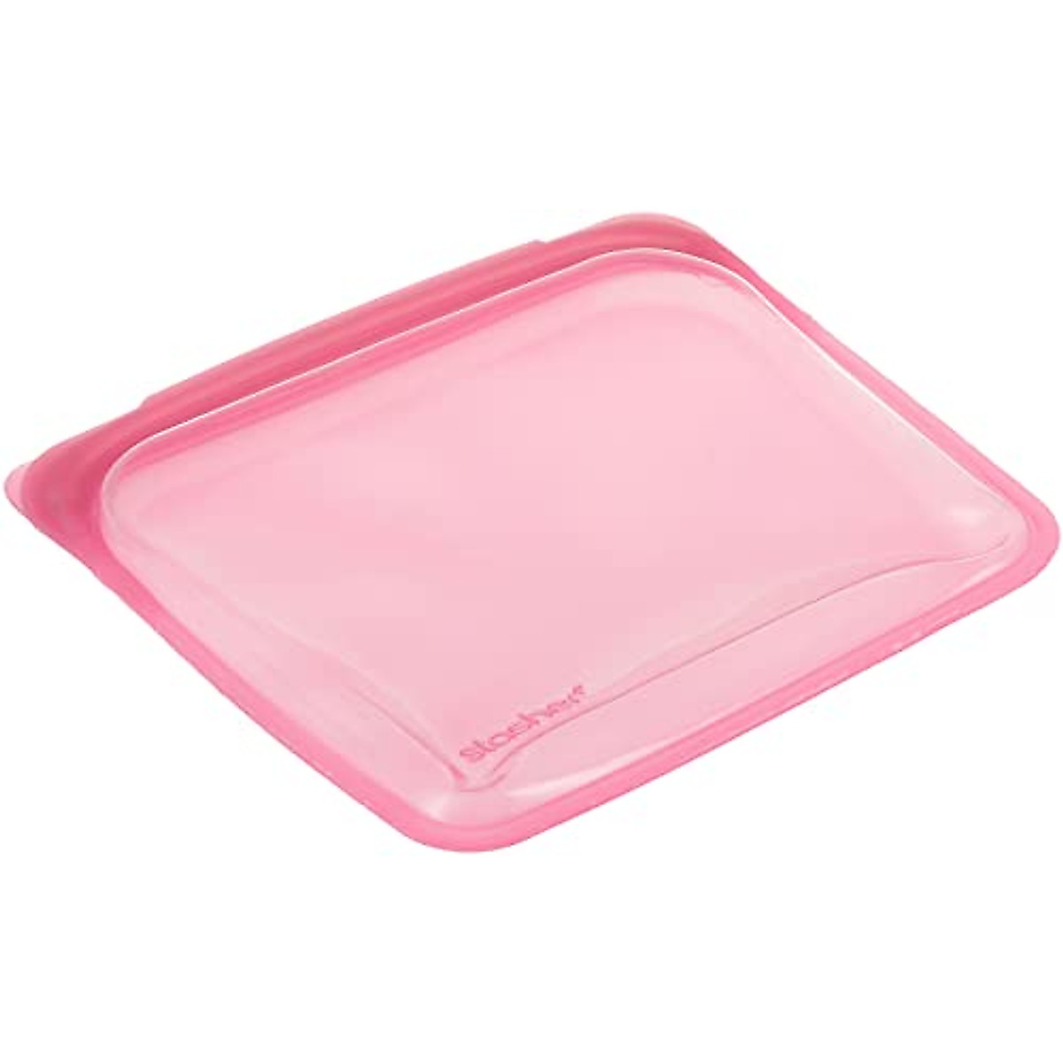 Stasher Reusable Silicone Storage Bag, Food Storage Container, Microwave and Dishwasher Safe, Leak-free, Sandwich, Hibiscus