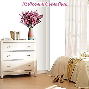 EOOLEOW Artificial Flowers Cherry Blossom Decor - 8 Pcs 19.7 Inch Fake Silk Flowers (Not Include Vase), Faux Flowers Bouquet for Home Decor Indoor (Pink)