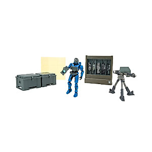 HALO 4” Hero Mission Pack - Spartan Gungnir and Elite Mercenary Action Figures Plus Weapons Infinite Accessories - UNSC Checkpoint