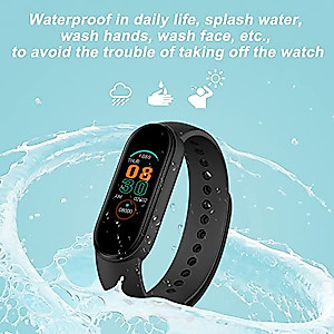 SPORTIMES Suitable for MI Band 5&6, 3 Pieces soft silica gel to replace the watchband, Adjustable Replacement Sports strap.