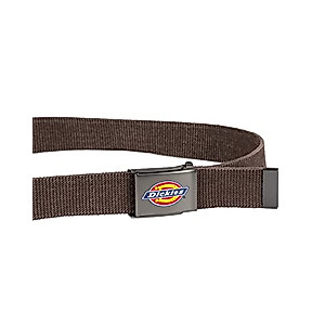 Dickies Men’s Cotton Web Belt with Military Logo Buckle