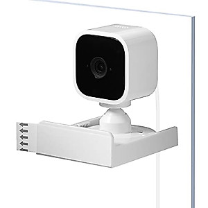LANMU Window Mount Compatible with Blink Mini, Indoor Screwless Mounting Bracket Holder, Strong Adhesive Mount, No-Hole Needed