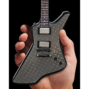 FanMerch Mini Guitar Metallica Collectible James Hetfield Diamond Plate Guitar Replica