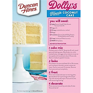 Duncan Hines Dolly Parton's Favorite Southern-Style Coconut Flavored Cake Mix, 15.25 oz.