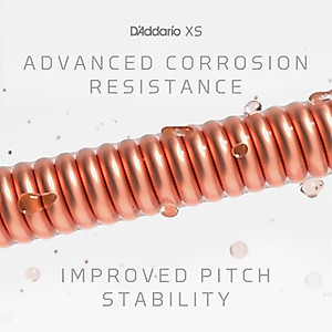 D'Addario Guitar Strings - XS Phosphor Bronze Coated Acoustic Guitar Strings - XSAPB1256 - Maximum Life with Smooth Feel & Exceptional Tone - For 6 String Guitars - 12-56 Light Top/Medium Bottom