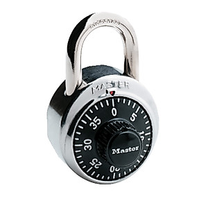Master Lock 1500D Locker Lock Combination Padlock, 1 Pack, Black