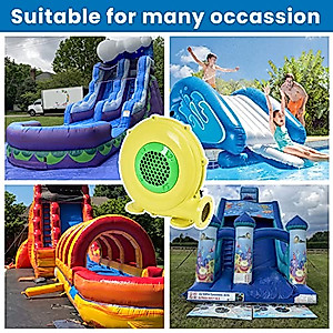 Air Blower for Inflatables 750 Watt, Inflatable Bounce House Blower Indoor Outdoor, Compact and Portable Electric Pump for Bouncy Castle and Swimming Pool