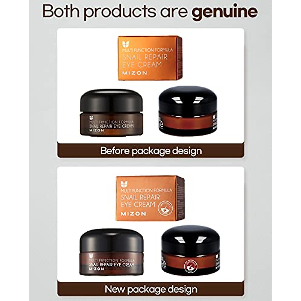 MIZON Snail Line Snail Repair Eye Cream, natural treatment, wrinkle treatment, fine line, hydrating, healthy skin, Korean skincare (0.84 oz)