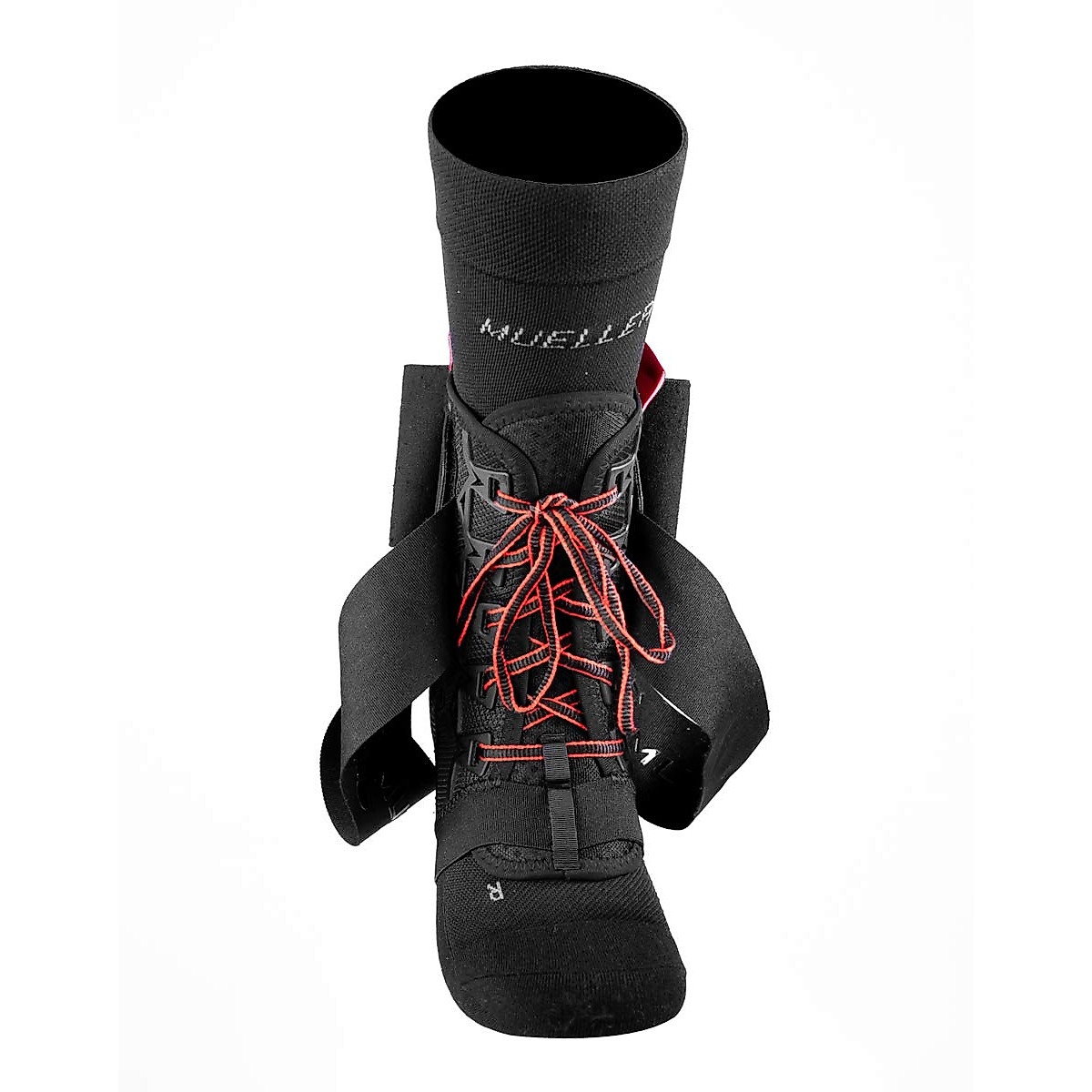 MUELLER Sports Medicine The One Ankle Brace Premium, Ankle Pain Relief Support for Men and Women, Ideal for Sprains, Strains, Arthritis, Black, Medium