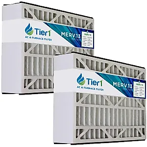 Tier1 16x25x5 Merv 13 Replacement for Totaline P102-1625 Air Filter 2 Pack (Actual Size: 15.375 x 25.5 x 5.25)