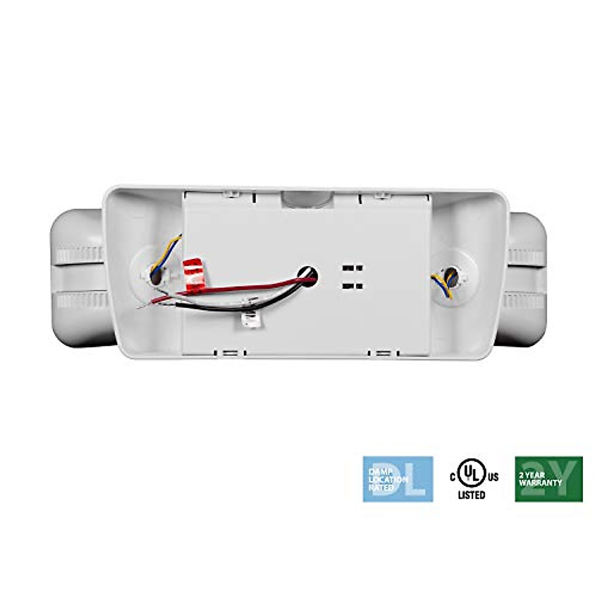 NICOR Lighting Emergency Adjustable LED Light Fixture (EML1-10-UNV-WH) , White