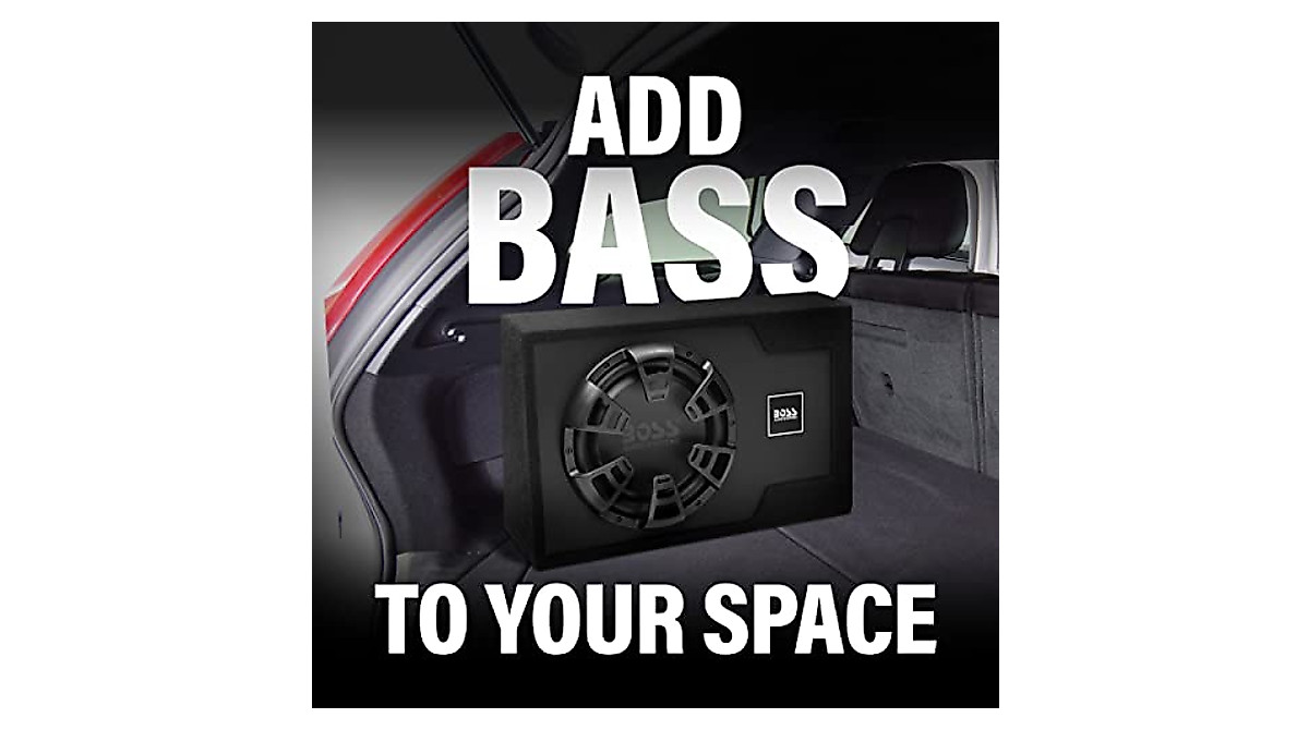 BOSS B12ES 12" Powered Car Subwoofer | Built-in Amp, Low Profile