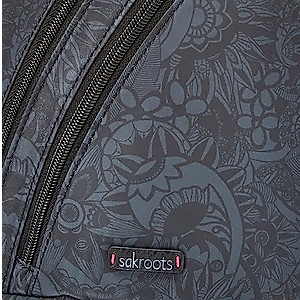Sakroots Women's On The Go Sling Backpack in Nylon Eco Twill, Black Spirit Desert 2