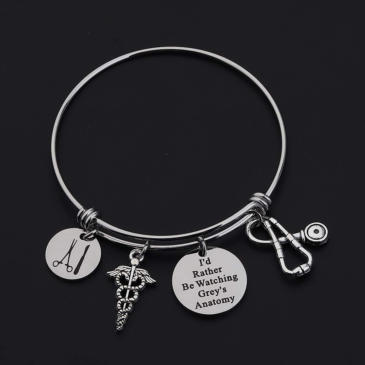ENSIANTH I’d Rather Be Watching Bracelet Gift for for Fans You are My Person Gift (Anatomy BR)