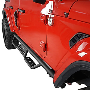 V8 GOD Wrangler JL Running Board Drop Side Step Nerf Bars Compatible with Jeep Wrangler 2018-2023 JL Unlimited 4-Door