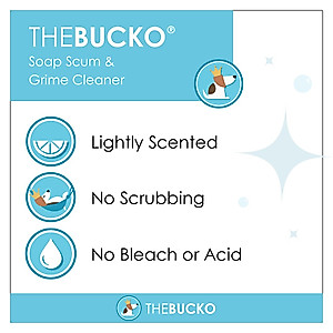The Bucko Soap Scum and Grime Cleaner (32oz + Sprayer)