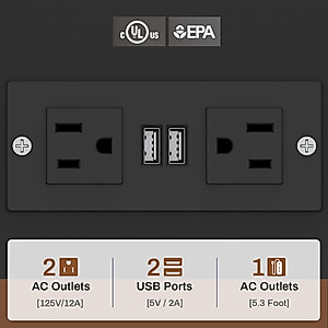 SEDETA L Shaped Desk, 63" Computer Desk with 5 Drawer & Power Outlet,Long Home Office Desk or Corner Desk, L Shaped Corner Desk with Monitor Shelf, Storage Cabinet, Black