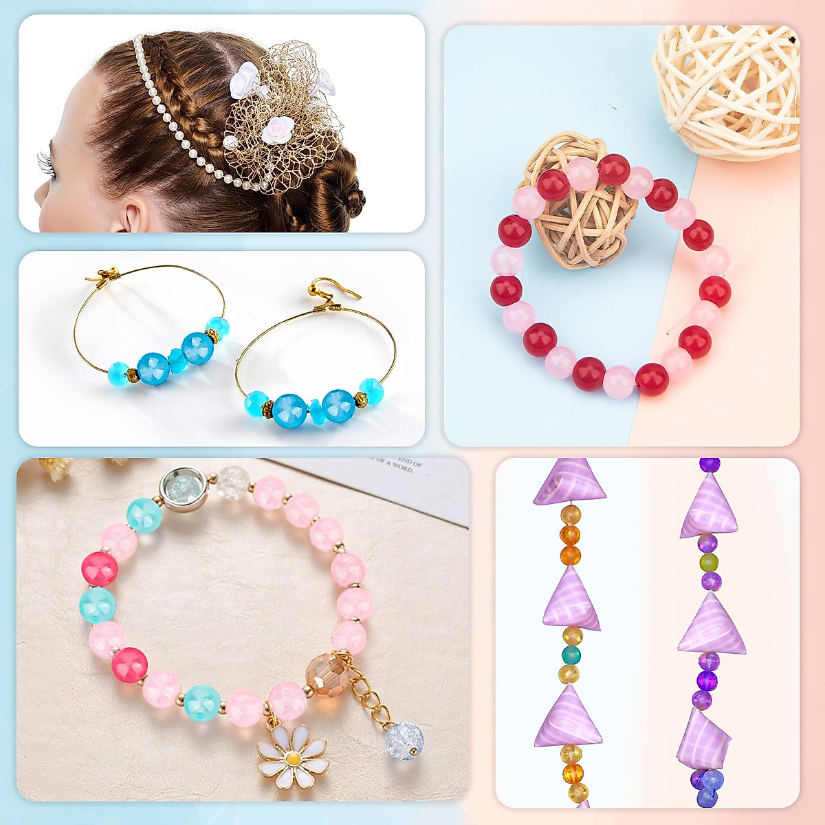 Amsomyin 784pcs 8mm Round Glass Beads for Jewelry Making, 28 Colors Crystal Beads Bracelet Making kit, Suitable for Bracelets, Necklaces, Earrings and Other Jewelry Making and DIY handicrafts.