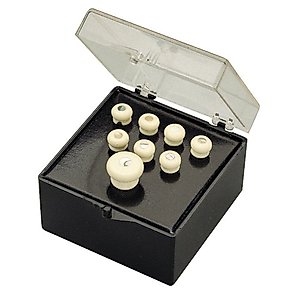 Martin Bridge and End Pin Set, White with Tortoise Inlay