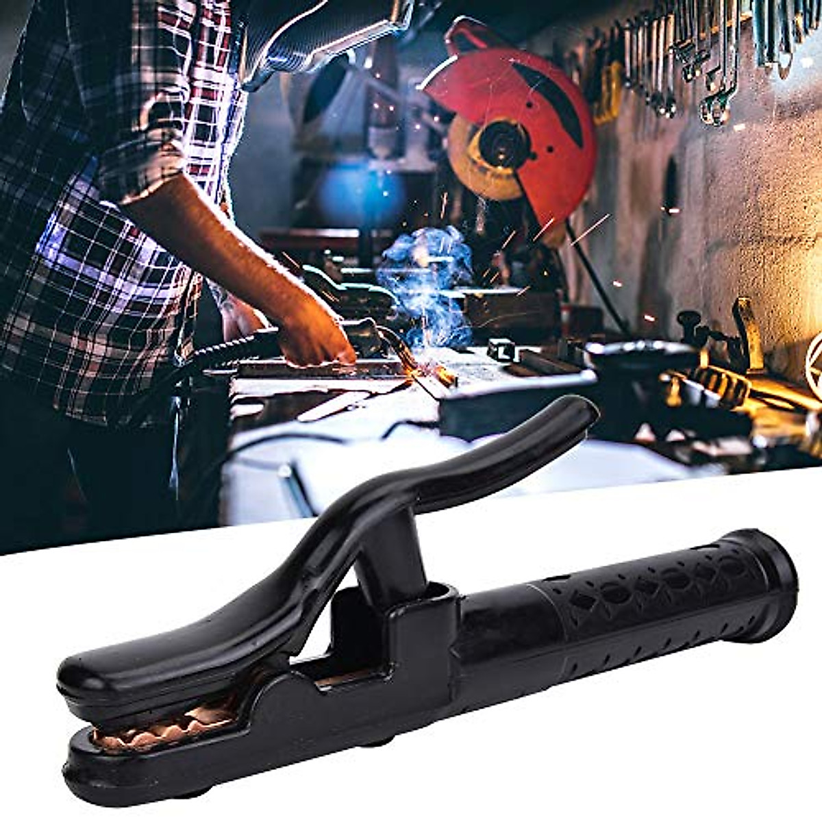 Stick Electrode Holder, 800A Heavy Duty Electrode Holder Welding Rod Stick Clamp for MMA ARC Welder