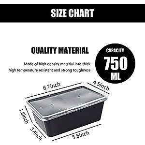 lamsexx 80 Pcs Small Meal Prep Containers,50Pcs (26 OZ/750ML) Small Food Storage Containers with Lids and 30Pcs Forks, Lunch Containers,Freezer/Dishwasher Safe