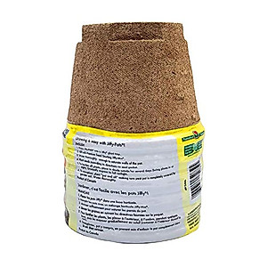 PLANTATION PRODUCTS Jp508 Round Peat Pot, 5-Inch, 6-Pack