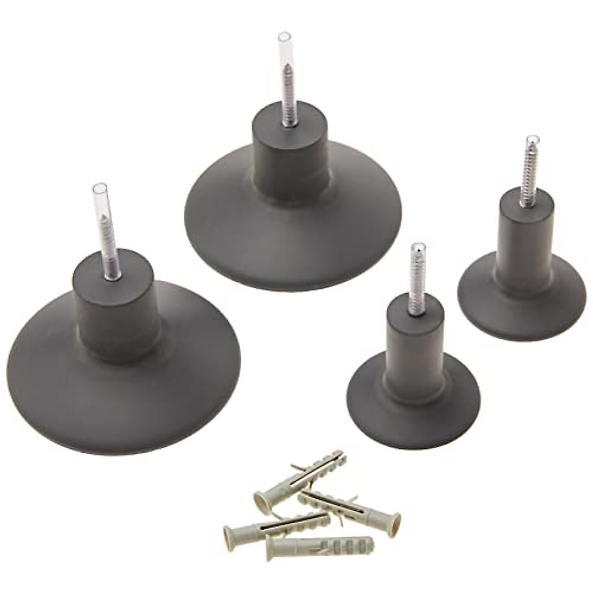 Blomus Wall Hooks 65800 Wall Hook Set, Gunmetal, 4.5 cm