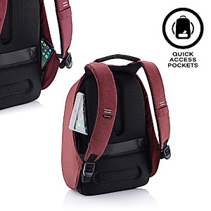 XDDesign Bobby Hero 16 Liter Anti Theft Laptop Backpack, Padded 15.6" Laptop Sleeve, Recycled Material, Water Repellent, USB Charging Port, Travel Carry on Flight Approved for Men&Women