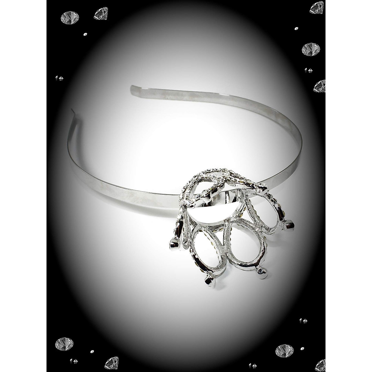 Elegant Birthday Crown, Tiara and Headband for Girls and Women - Queen-Inspired Silver Crowns for Parties and Celebrations