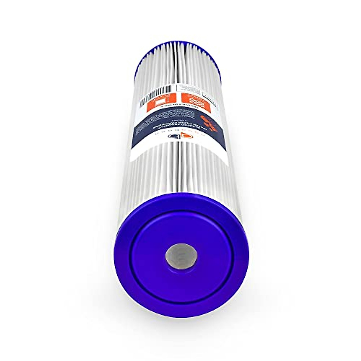 Aquaboon 1 Micron 20" x 4.5" Pleated Sediment Water Filter Replacement Cartridge | Whole House Sediment Filtration | Compatible with ECP5-BB, AP810-2, HDC3001, CP5-BB, ECP1-20BB, 6-Pack