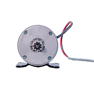 AlveyTech 24 Volt 250 Watt Motor with 9 Tooth #25 Chain Sprocket for The Razor Crazy Cart and Crazy Cart DLX