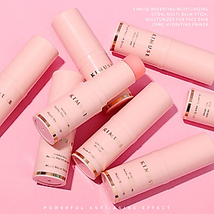 KIMUSE Hydrating Multi Balm Stick, All-in-One Hydrating Lip Balm Eye Cream Neck Cream Make Up Base, Reduce Wrinkle & Moisturizing Moisturizer For Face Skin Care