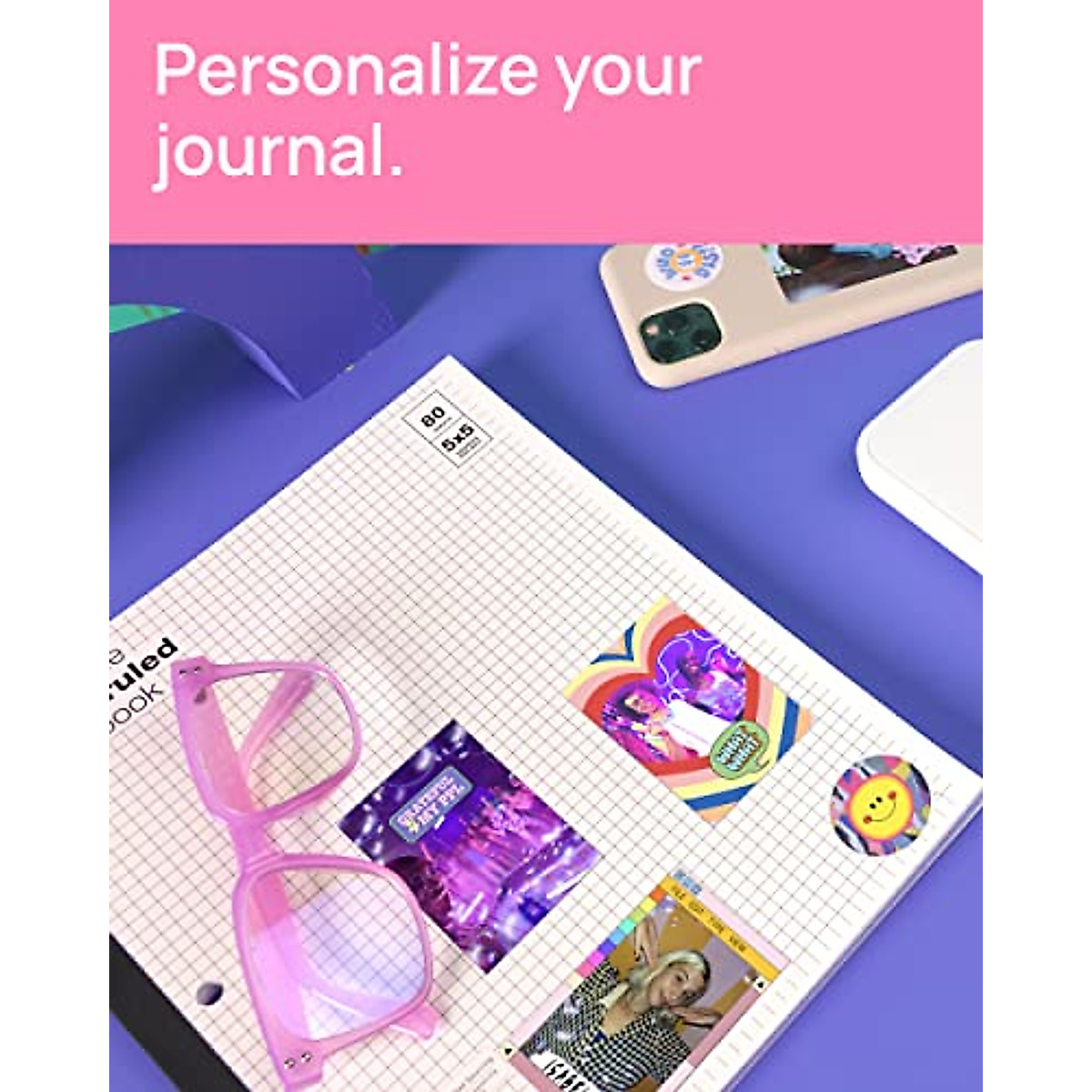 Canon ZINK™ Sticky Back Photo Paper Pack (100 Sheets), Compatible to IVY Mini Photo Printer, IVY CLIQ +2 Instant Camera Printer and IVY CLIQ 2 Instant Camera Printer