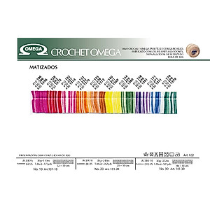 Crochet OMEGA NO.20 [30grs] - 100% Mercerized Cotton Yarn for Fine Crochet - Color 37-Denim Blue 206