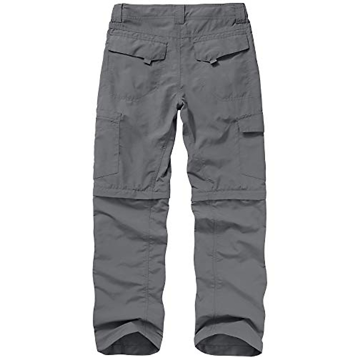 Hiking Pants for Men boy Scout Convertible Cargo Zip Off Lightweight Quick Dry Breathable Fishing Safari Shorts,6226,Grey,29