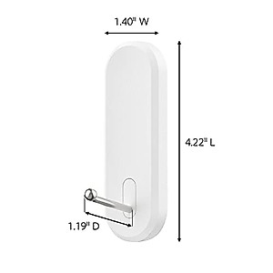 Command Large Wire Hooks, 4-Hooks, 8-Strips, Holds up to 5 lbs - Easy to Open Packaging